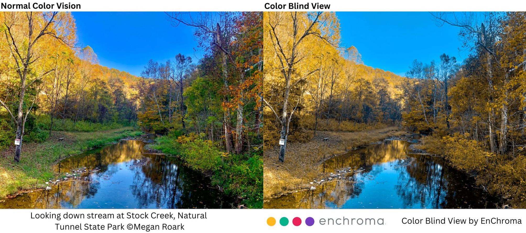 New viewfinder helps visitors with colorblindness enjoy Natural Tunnel ...