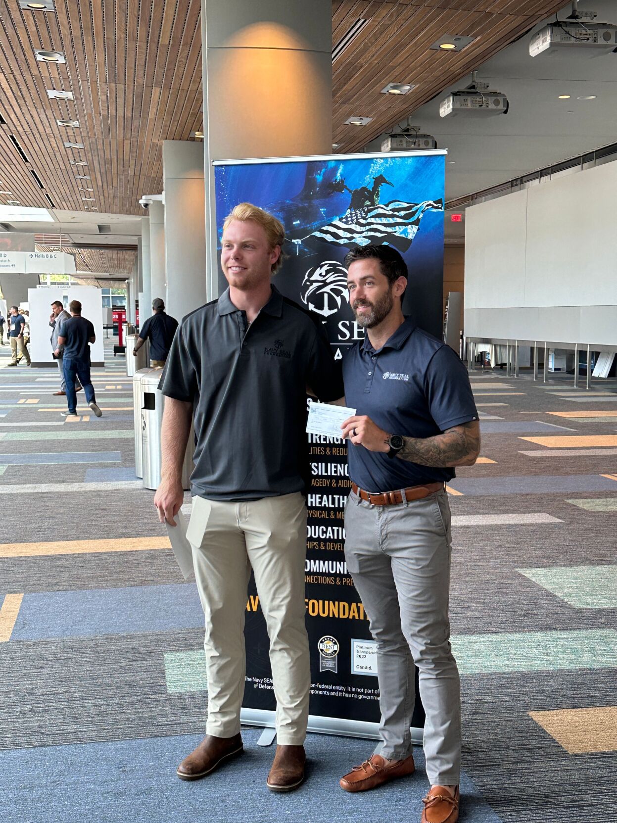 Ethan Anderson donates $10,000 to Navy SEAL Foundation