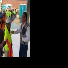 Topping Off Party for Workers at the Inn at Darden