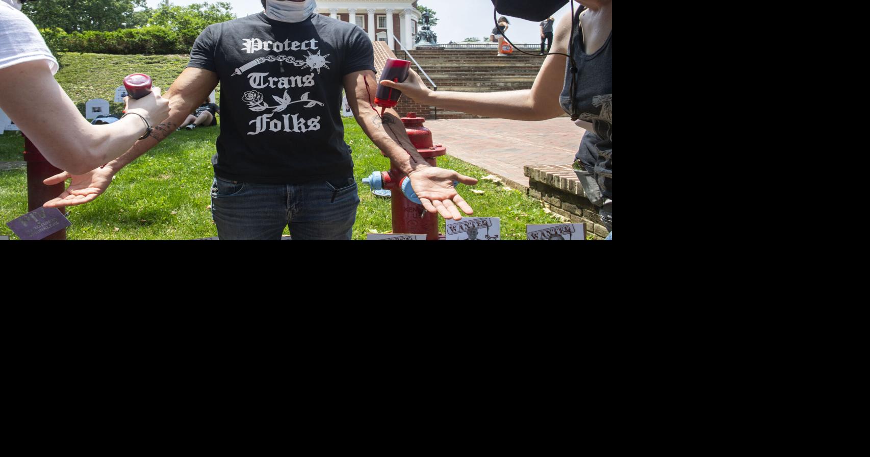 Mock mass suicide protests UVa Health's trans policies
