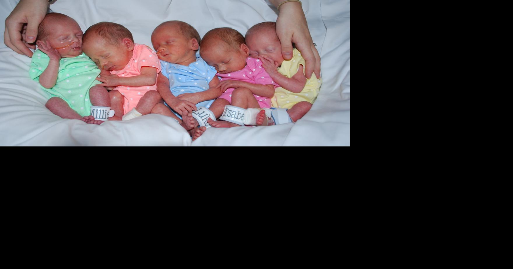 Virginia couple welcomes quintuplets for Christmas