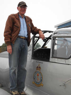 U.K. native Mike Dale takes to sky in vintage airplane