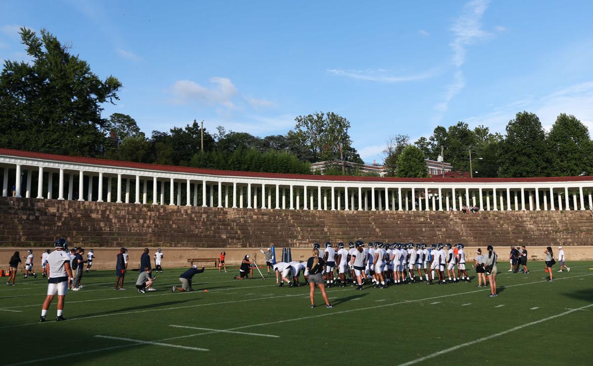 Photos: Virginia football practices at Lambeth Field