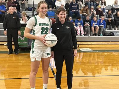Weaver honored as William Monroe girls basketball team downs Madison County