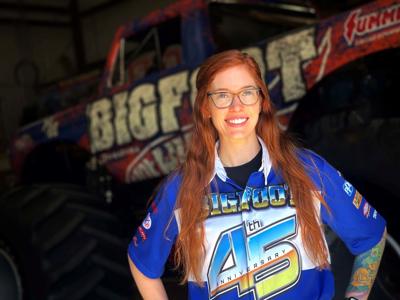 First woman on Hot Wheels Monster Truck Live tour is 'gearhead' at heart