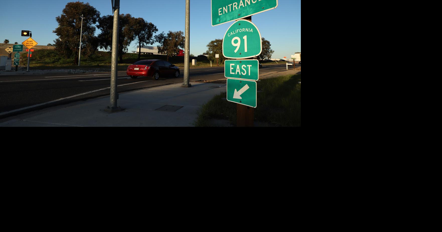 71/91 Freeway interchange undergoes construction to alleviate traffic ...