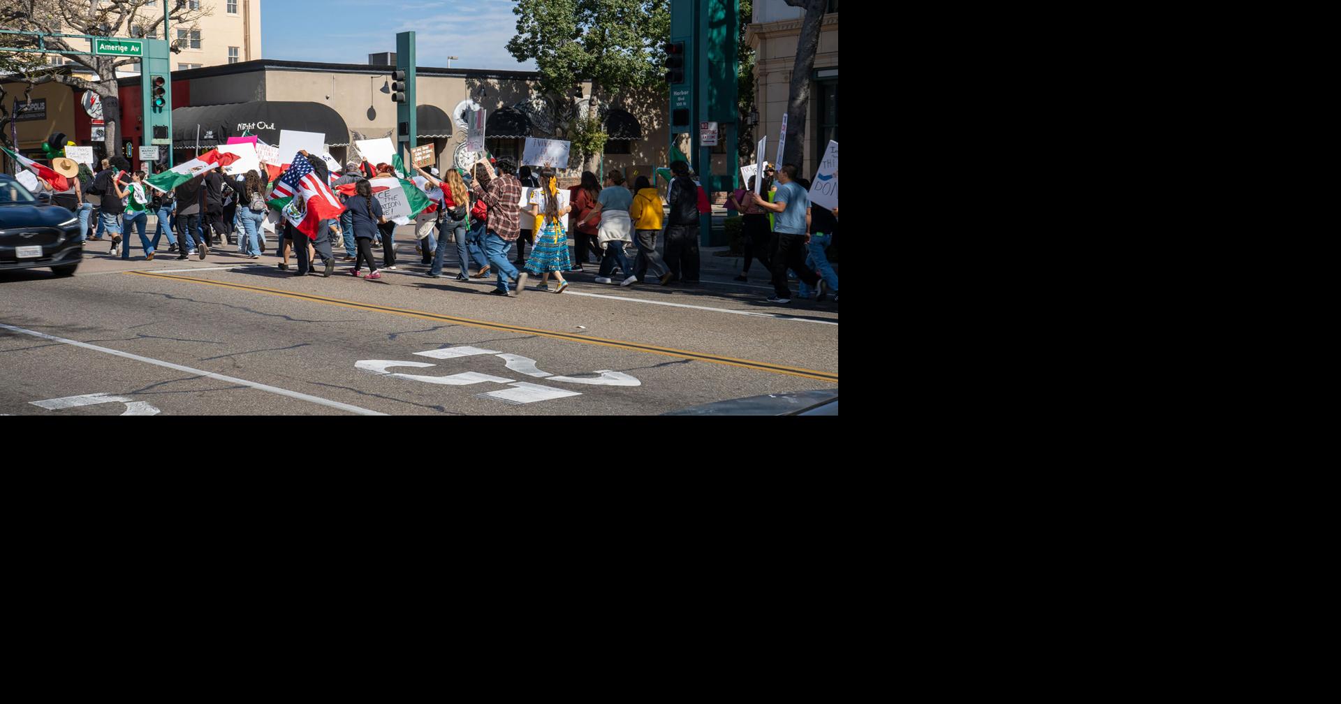 Pro-immigration protesters block downtown Fullerton | News | dailytitan.com