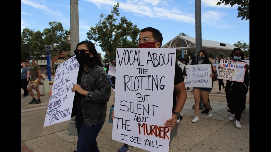 Police break up Fullerton protest over George Floyd’s death | Local ...
