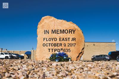 TTPD unveils memorial boulder for Officer Floyd East Jr. | News ...
