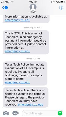 TechAlert telling people to evacuate Tech campus false alarm | News | dailytoreador.com