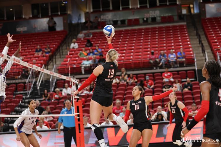 Texas Tech volleyball falls 0-3 sets to Kansas | Gallery ...