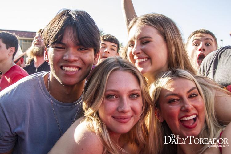 Grouplove performs at Raider Alley for the Tech Football season opener ...