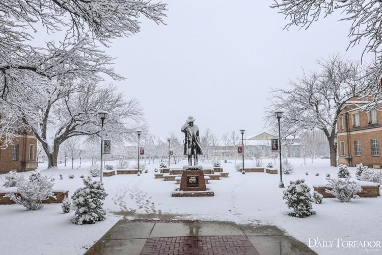 Snow covers Texas Tech campus | Gallery | dailytoreador.com
