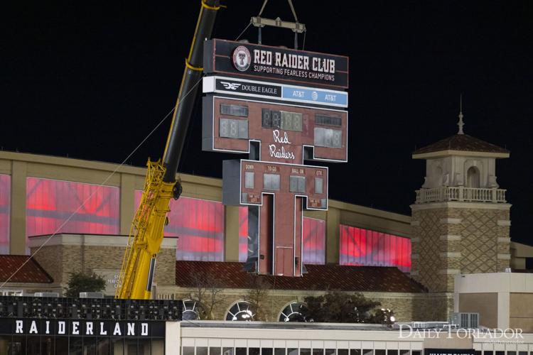 Double T score board officially departs Jones AT&T Stadium | Multimedia ...