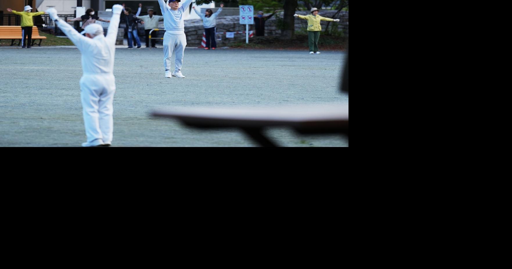 Japan awakens to Radio Taiso exercise tradition. One face of the ...