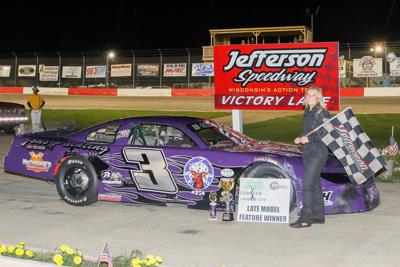 Janesville's Laney Osborne wins Late Model race at Jefferson Speedway ...