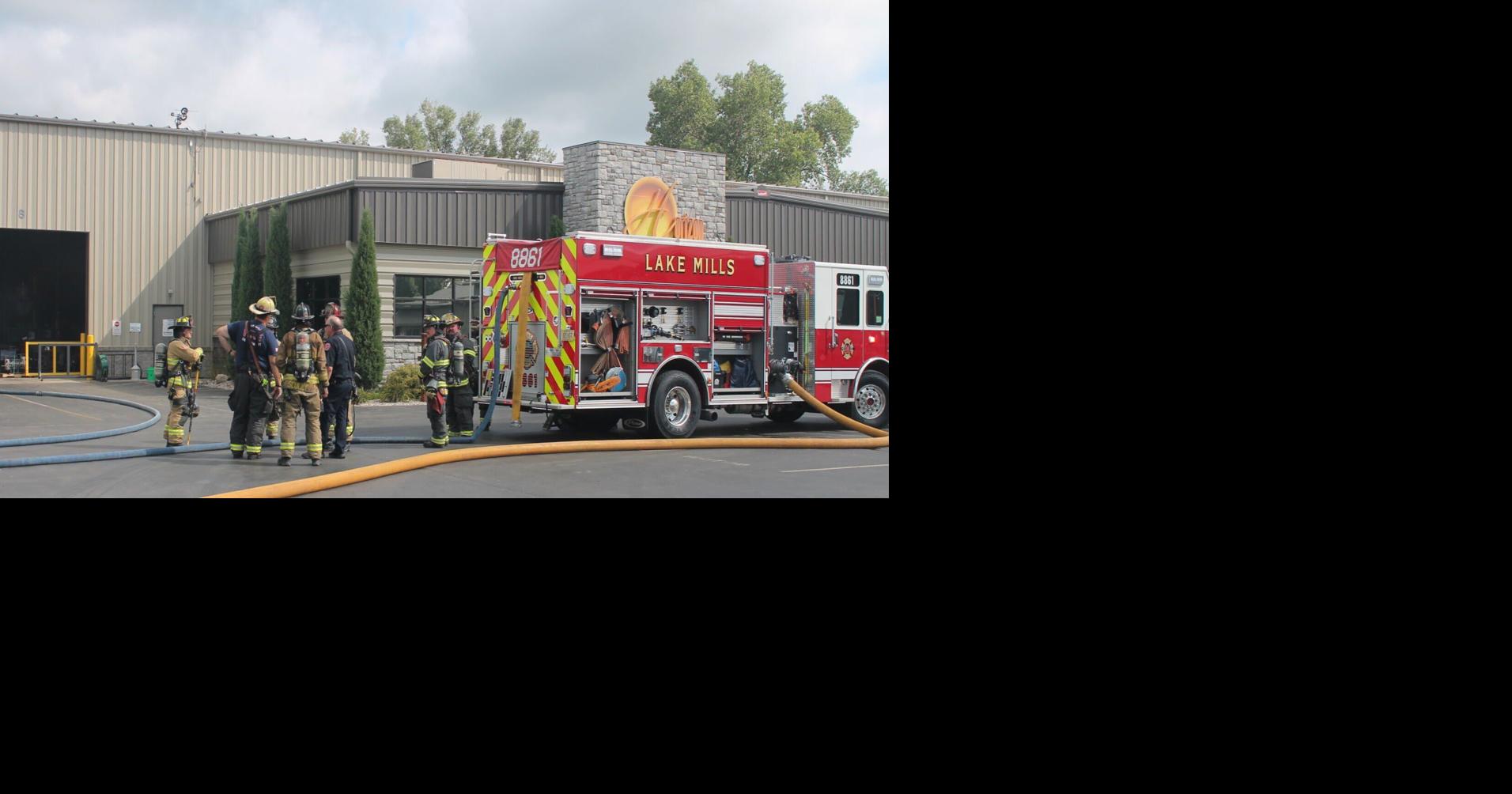 Lake Mills Fire Dept. extinguishes machine fire at Horizon ...