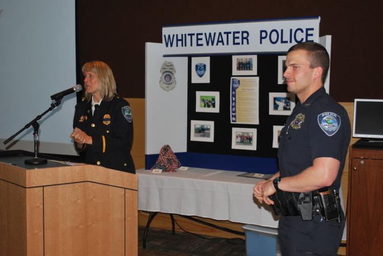 Whitewater police salute officers, swear in Boomer | News | dailyunion.com