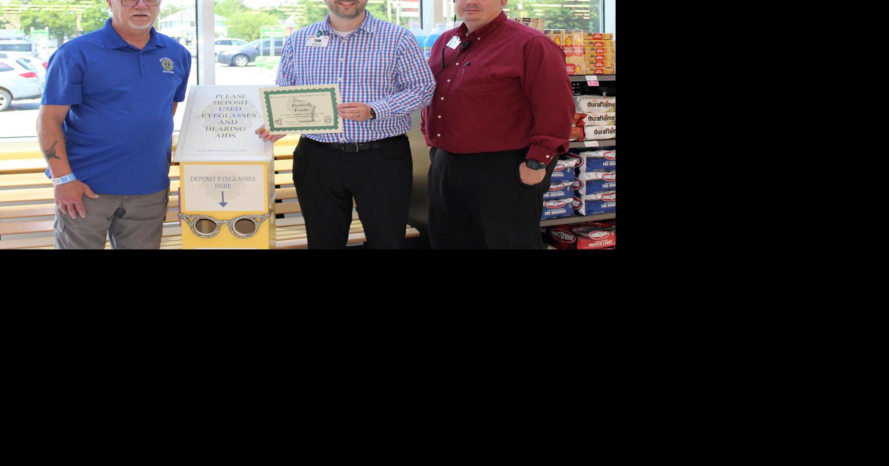 Lions recognize Festival Foods and Goodwill for eyeglasses collection ...