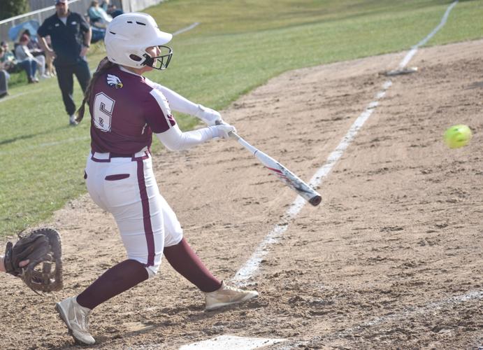 Softball: Timely hitting, Messmann's lights-out pitching ignite ...