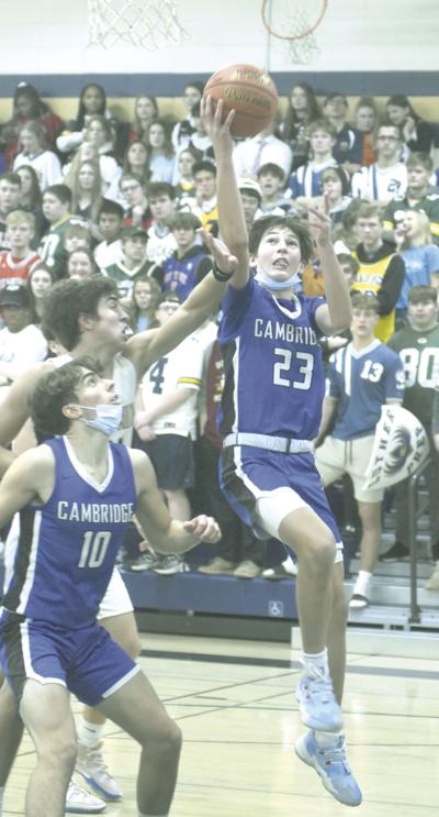 Aidan Schroeder scores 23 points; Cambridge boys basketball falls to ...