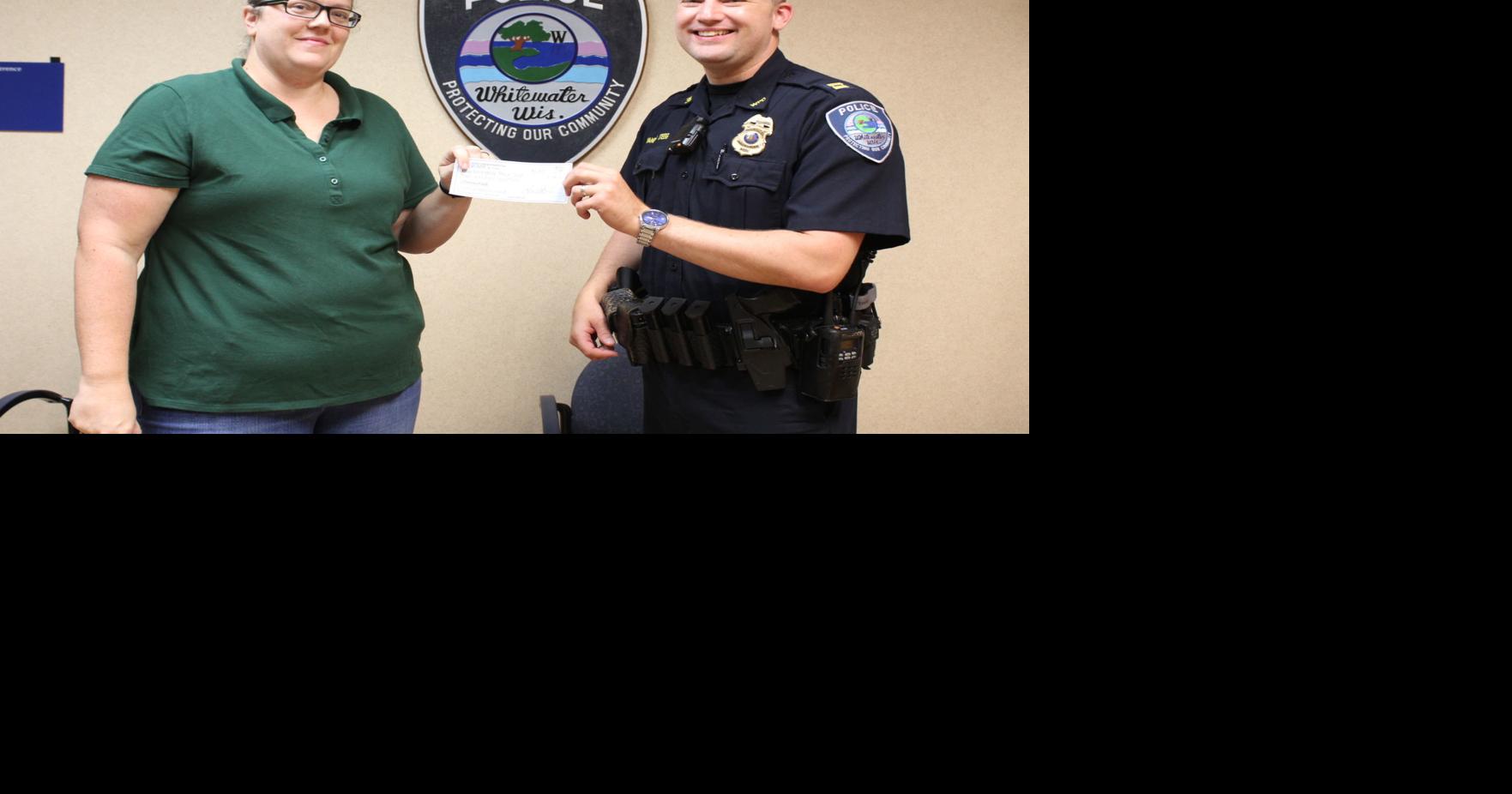 Whitewater Police Department receives donation from Whitewater City ...