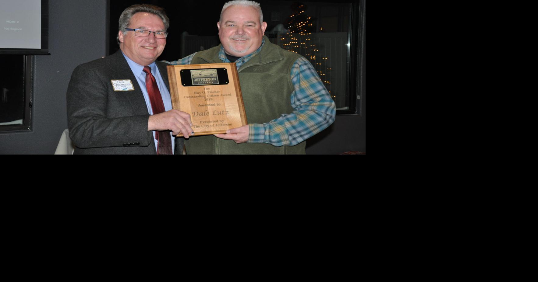 Lutz presented Ray Fischer 'Outstanding Citizen Award' | News ...