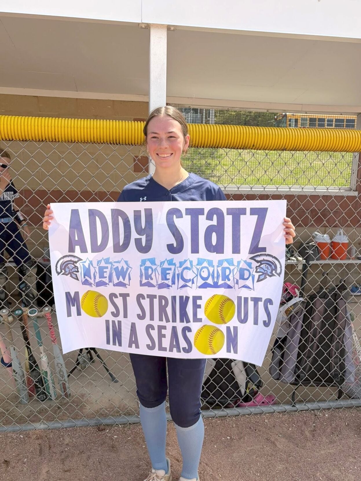 Softball: Statz breaks single-season strikeout mark as Lakeside wins ...