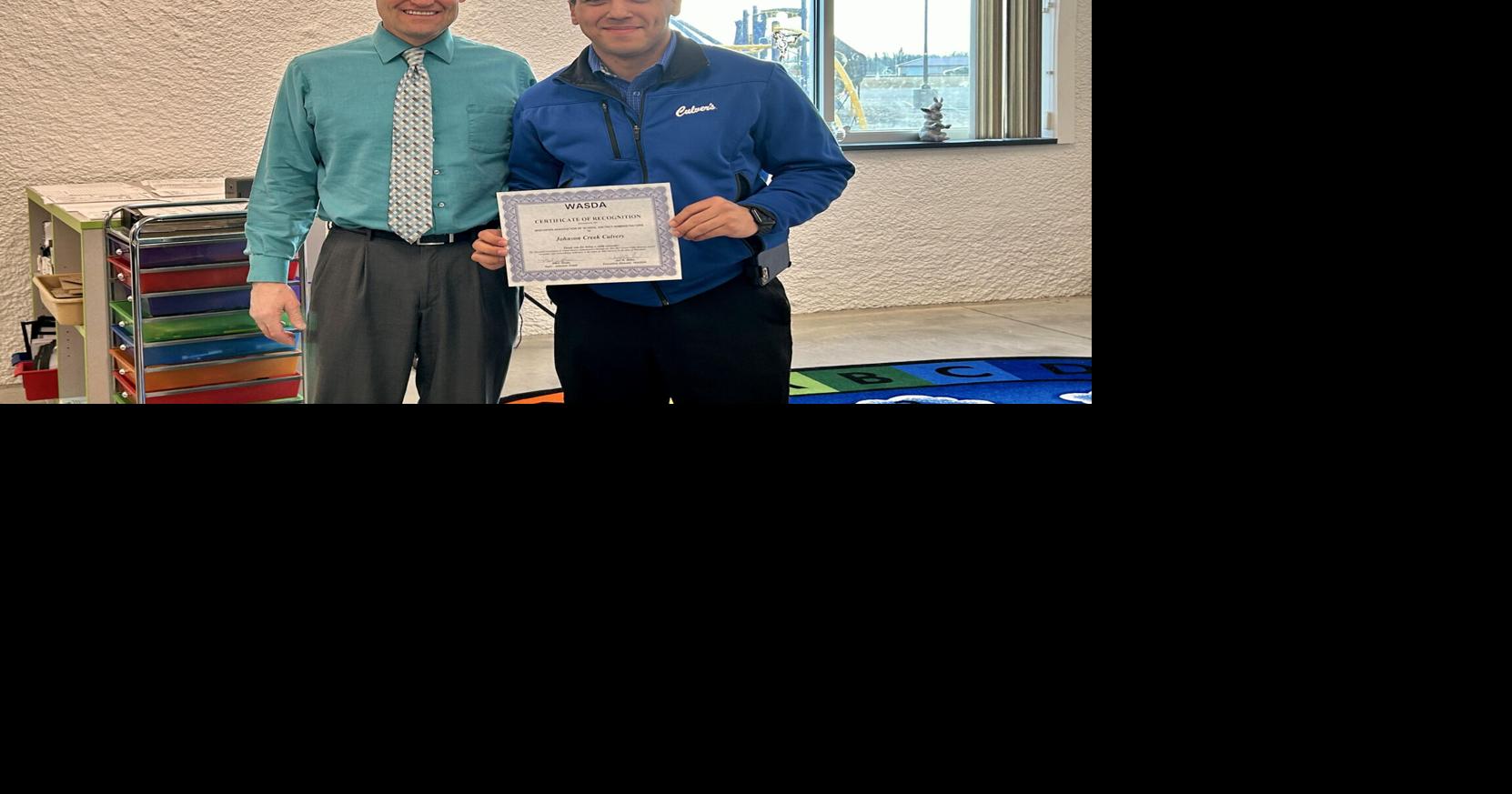 Johnson Creek Culver's and Tim Hunn receives certificates of ...