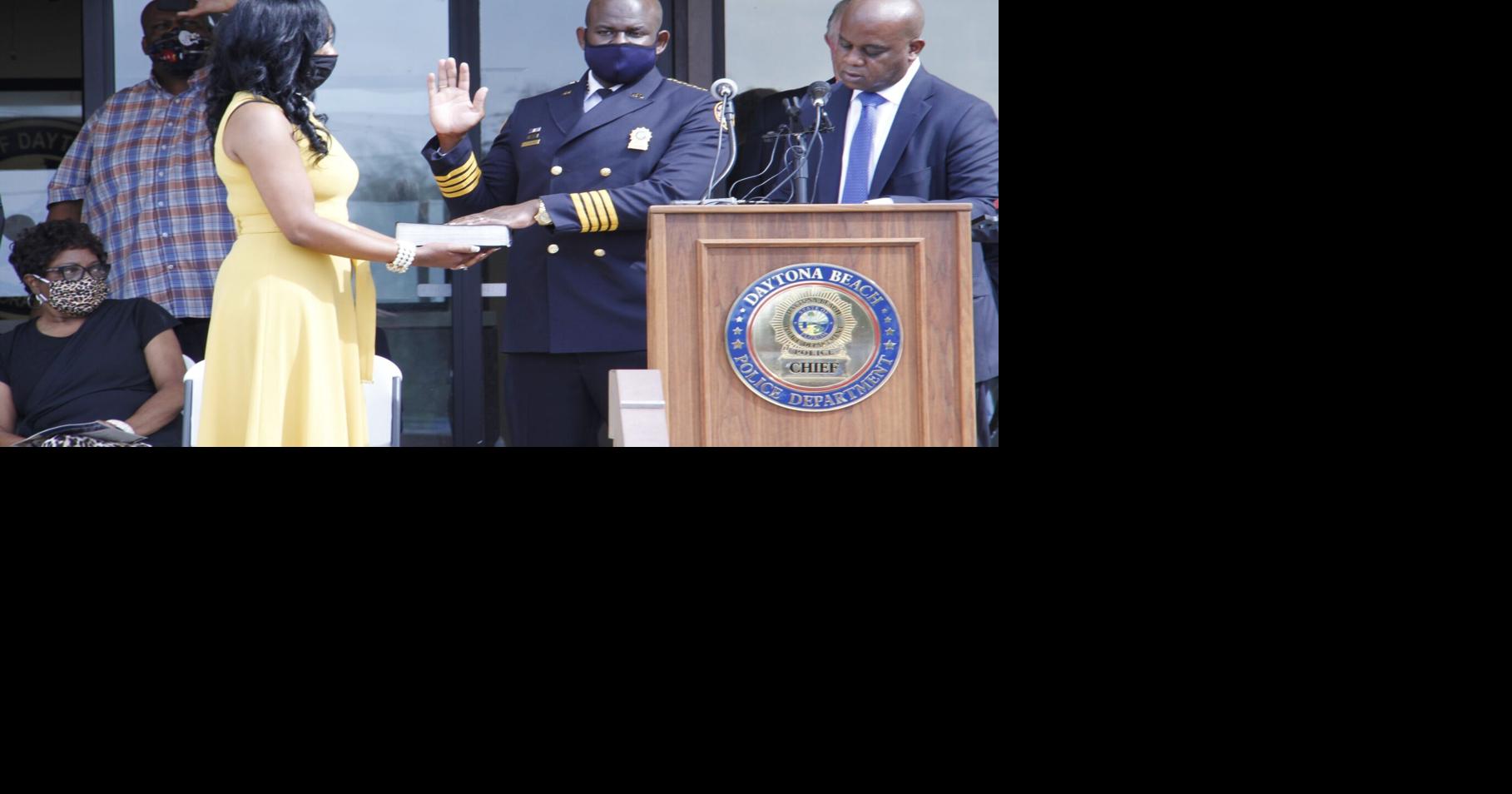 Young sworn in as Daytona’s first Black police chief | Daytona-beach ...