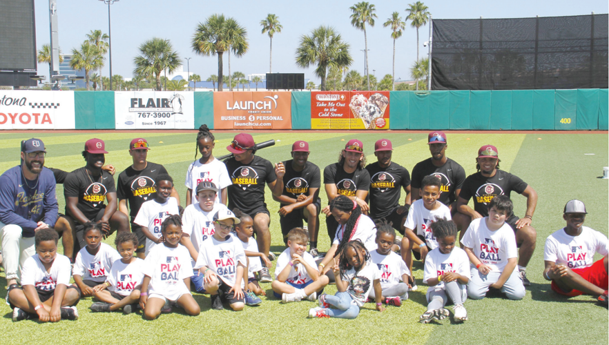 MLB, B-CU baseball players teach kids how to play the sport | Sports ...