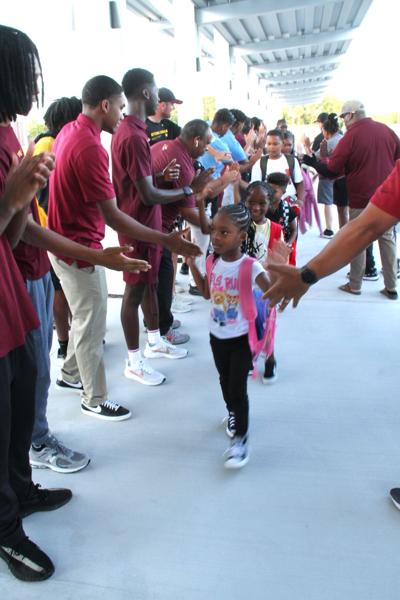A warm Wildcats back-to-school welcome for Turie T. Small students ...