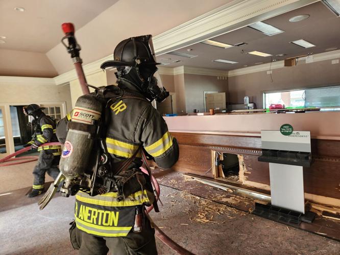Decatur Fire and Rescue trains at bank that's scheduled for demolition ...