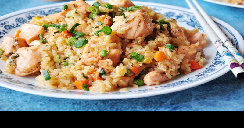 Gretchen's table: Hooked on salmon, fried rice and veggies | Food ...