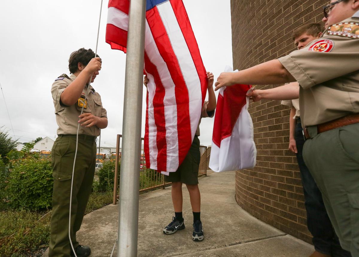 Boy Scout Troop 142 Raise New American Flag at NARCOG | Gallery ...