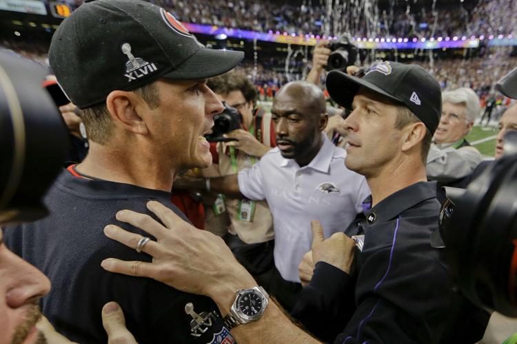 Over A Decade After Super Bowl Matchup Harbaughs Again Chasing Titles