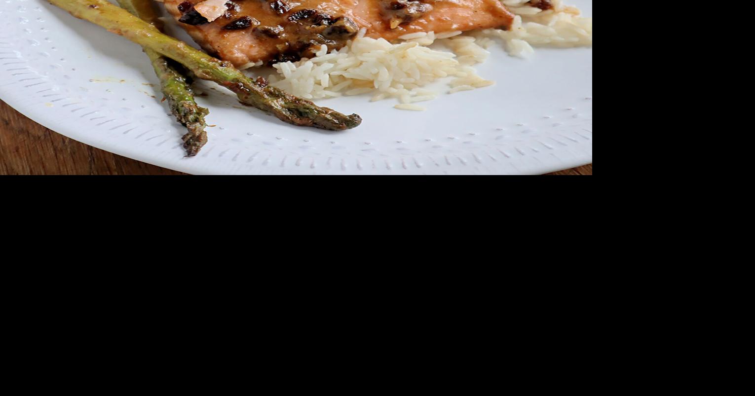 Miso-mustard salmon and asparagus is elegant and easy | Food ...