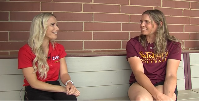 In the dugout with Smyrna Alumna and Salisbury Softball home run leader ...