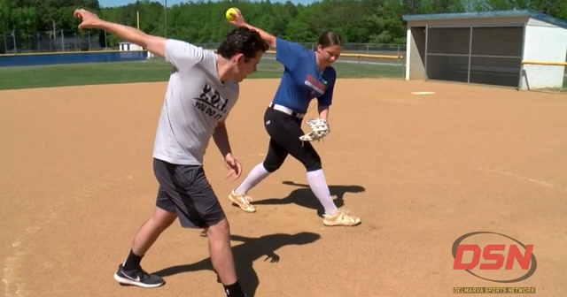 Delmarva Sports Network Demonstration with Delmar Softball: Pitching ...