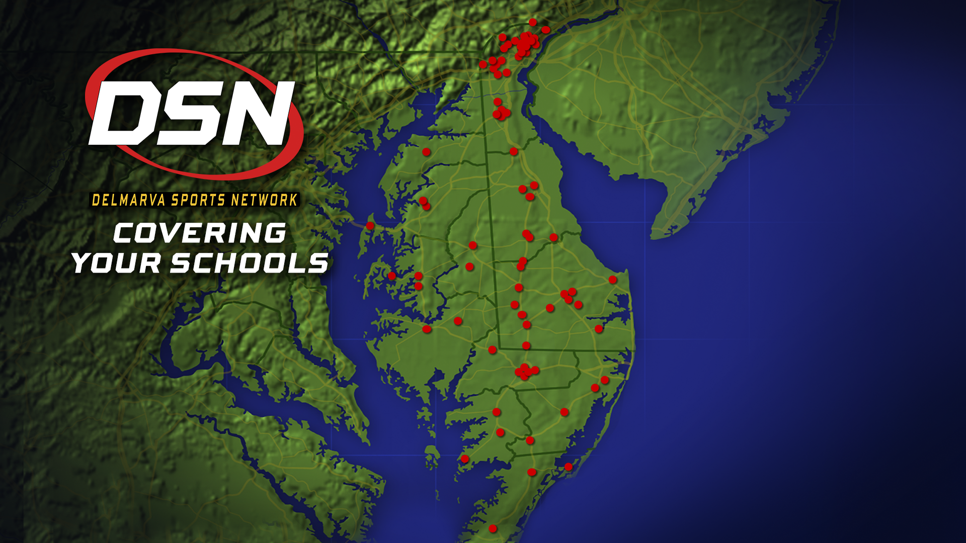 DSN School Coverage Map | | delmarvasportsnetwork.com