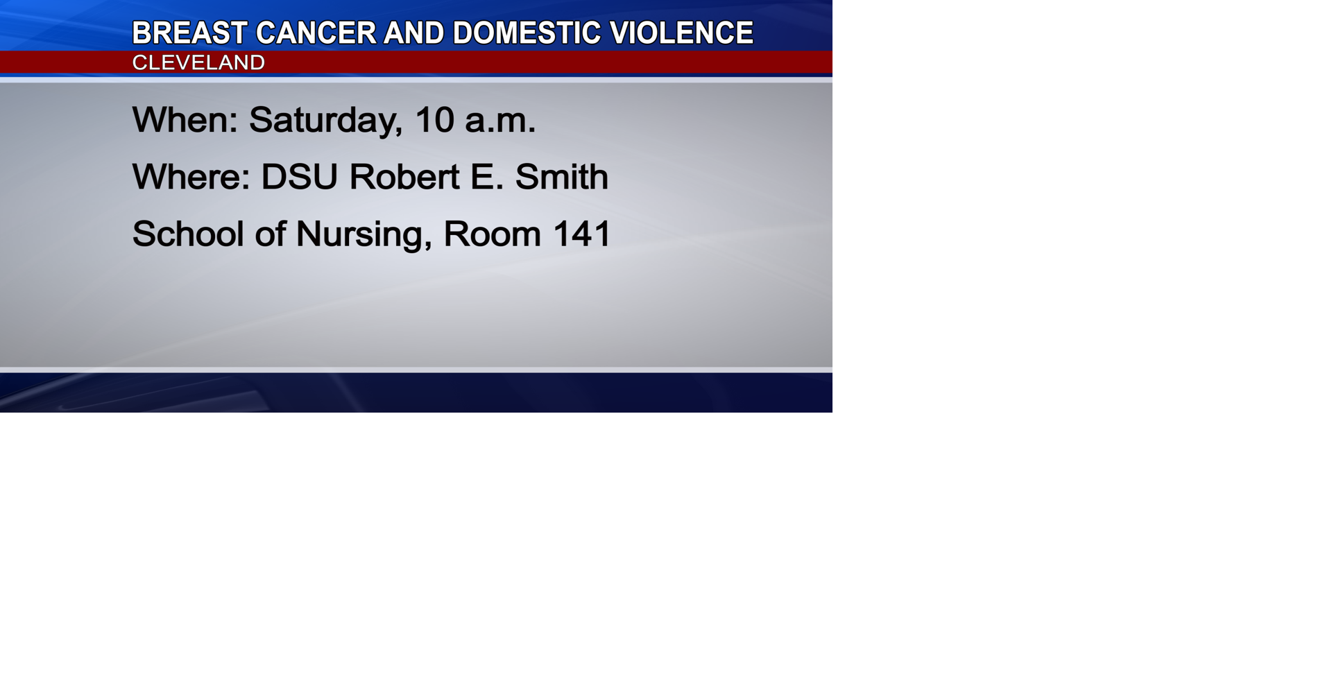 Cleveland forum to spotlight breast cancer and domestic violence ...