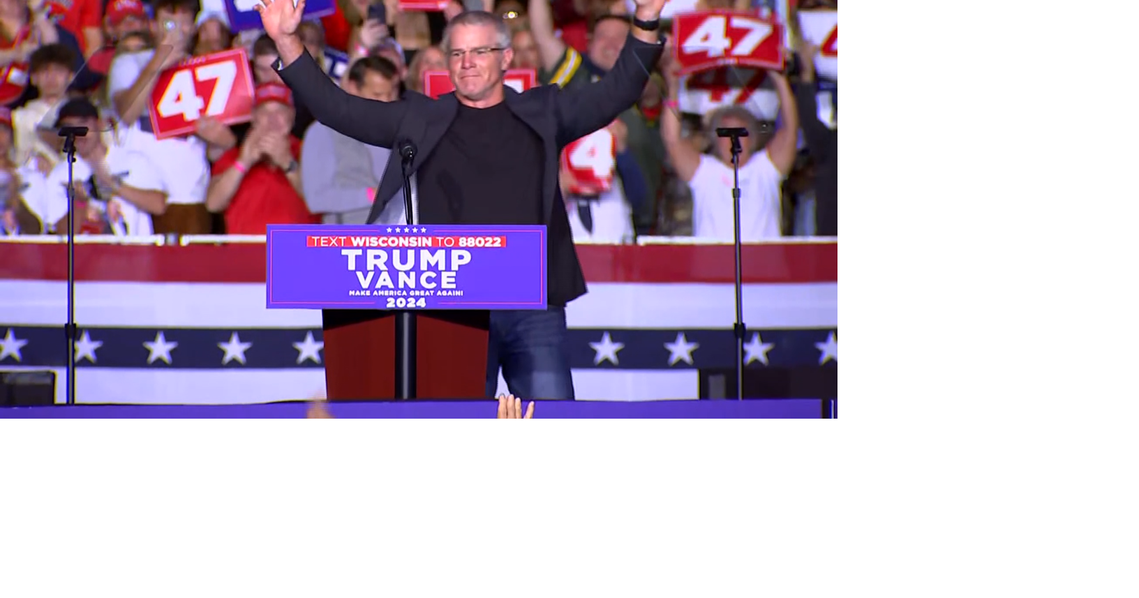 Favre Stumps for Trump in Wisconsin | News | deltanews.tv