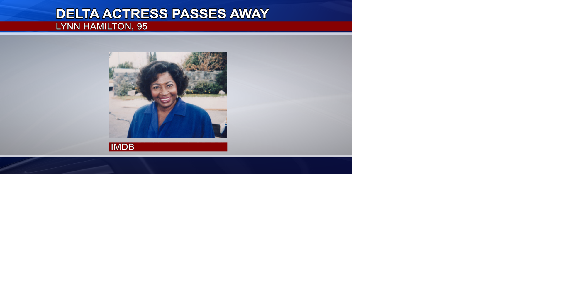 Delta Native, Actress Lynn Hamilton Passes Away | News | deltanews.tv