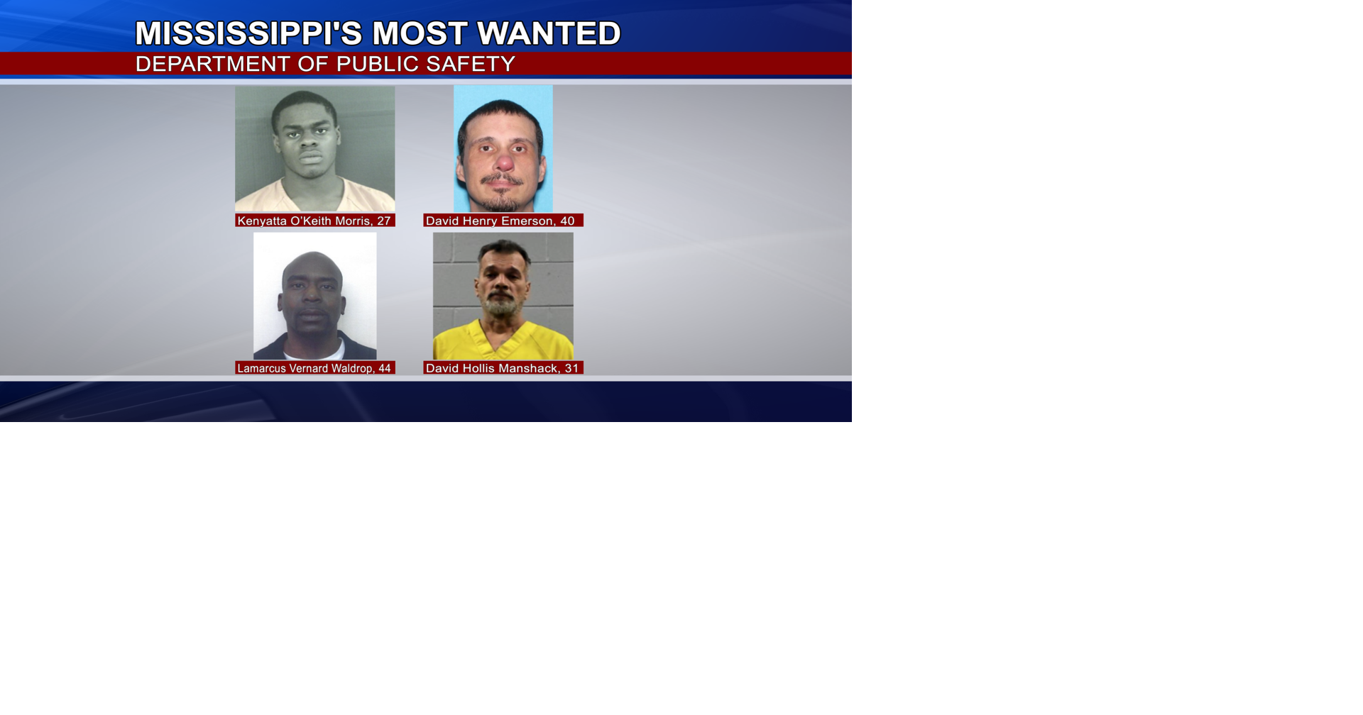 Mississippi's Most Wanted | Regional News | deltanews.tv