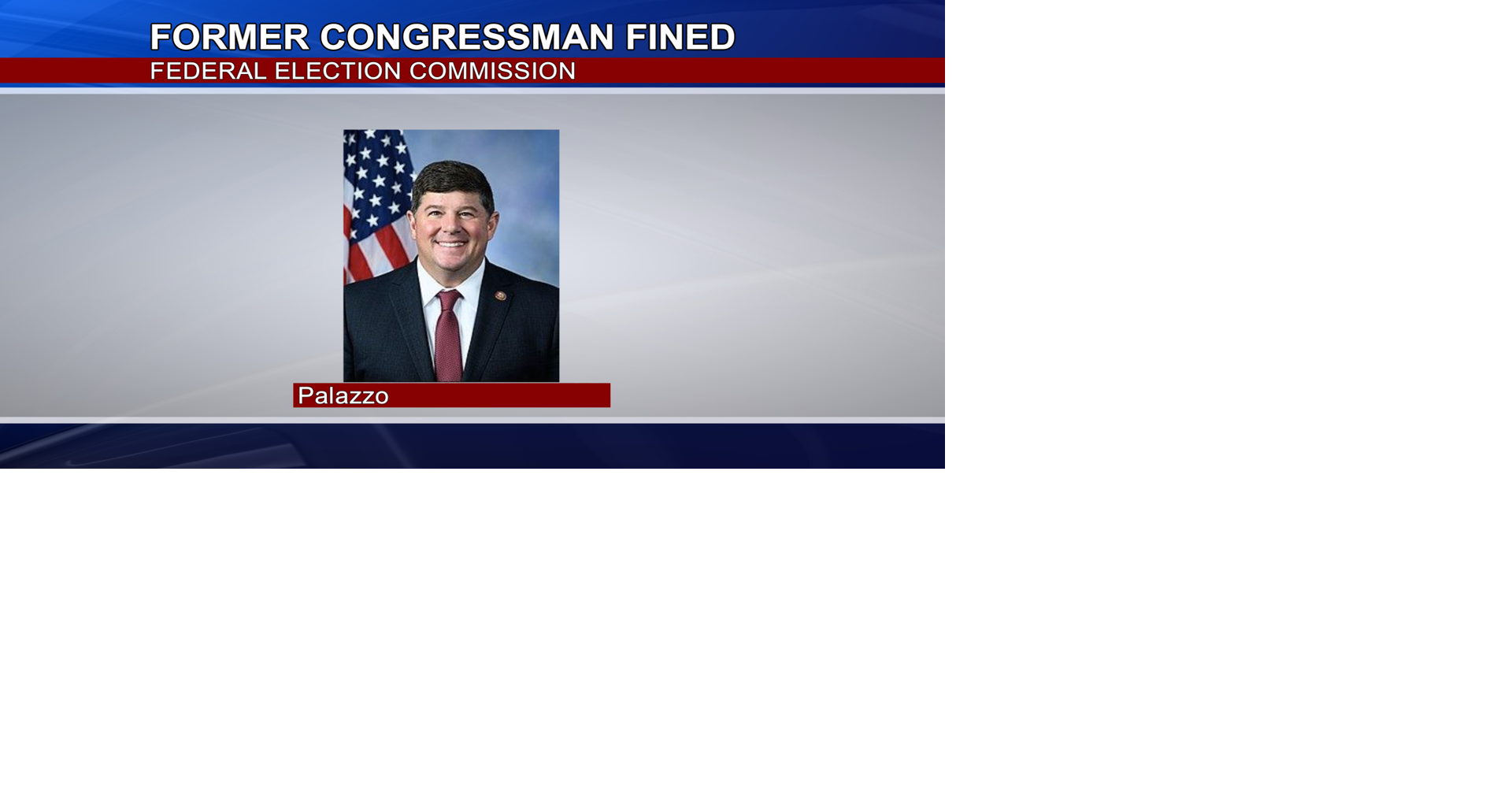 Former Congressman Fined | Regional News | deltanews.tv