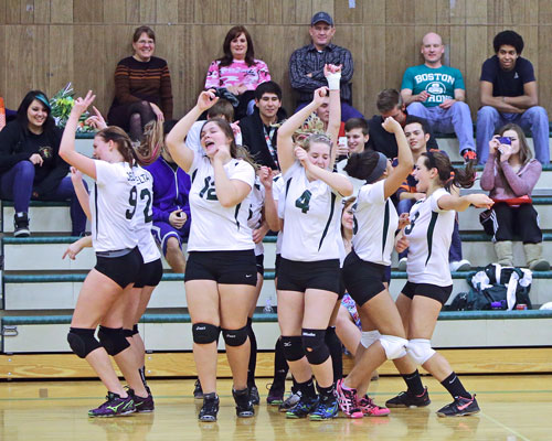 Delta High volleyball wins over Galena with Banana Cheer | Sports ...