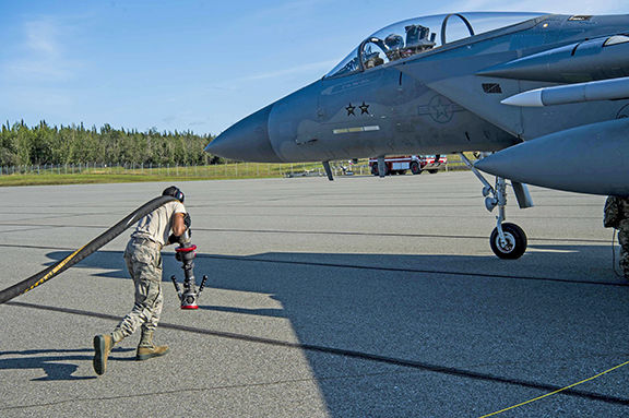 Airmen exercise Agile Combat Employment at Allen Army Airfield during ...