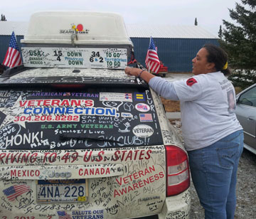 ‘No Veteran Left Behind’ – Woman takes to the road to help fellow vets ...