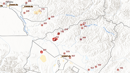 Fire at Pogo Mine entrance, Pogo Road fire expands | Local ...