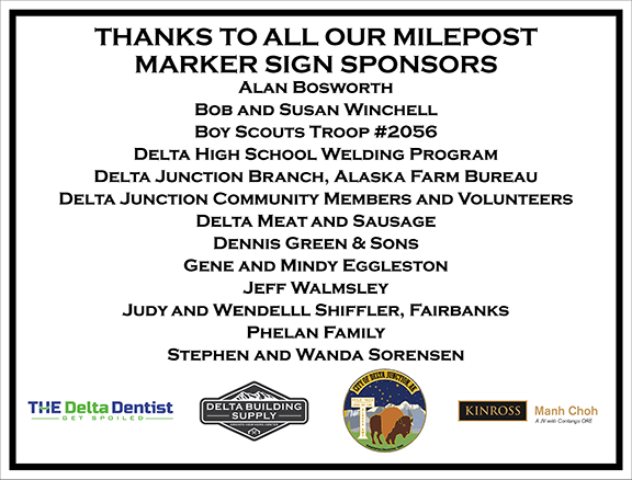 Dedication of the new Visitor Center’s Milepost sign marks the official ...